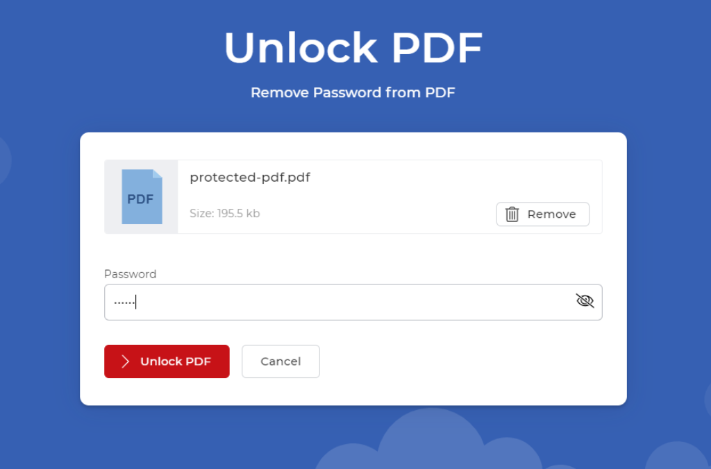 How To Remove Password From PDF Online