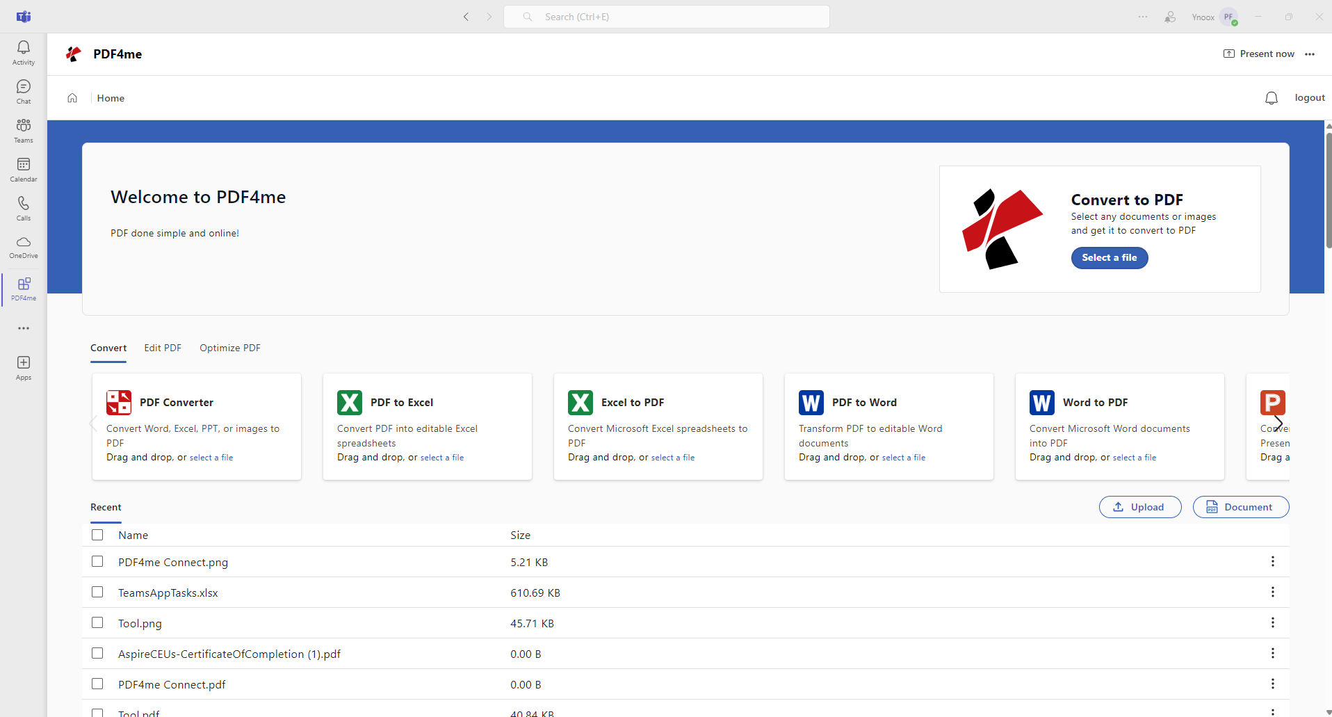 PDF Tools for Microsoft Teams - Easy PDF Editing | PDF4me